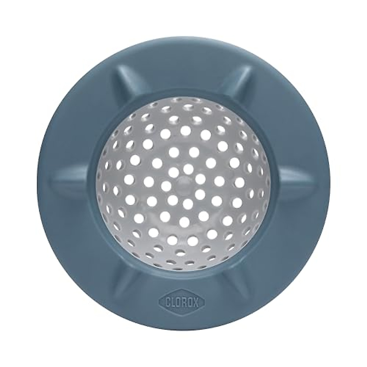 Clorox KeptClean Smart Waterflow Sink Strainer, Steel Blue