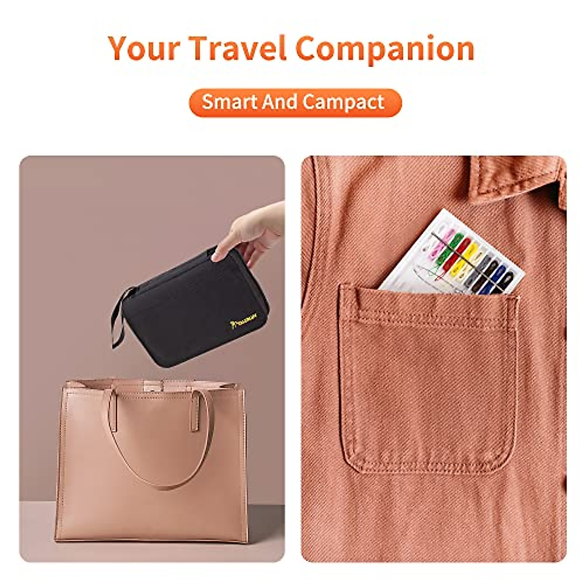 TALERLUV Needle and Thread Sewing Kit for Adults, Basic Hand Sewing Starter Set for Beginner, Travel, Small Fixes and Emergency Repairs, DIY Sewing Tools Supplies