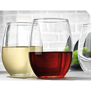 Home Essentials 3444 Modern Living Stemless Wine Glass, Set of 4, 20 Oz.