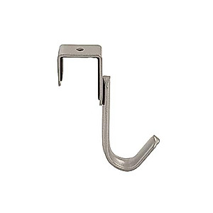 Spectrum Diversified Ashley, Set of 2, Installation Kitchen & Bathroom Pot Holder & Towel Hooks, Scratch-Resistant Foam Protects Cabinet Doors, Pack of 1, Satin Nickel, 2 Count