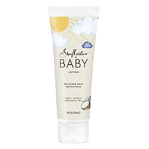SheaMoisture Baby Lotion for Baby Skin 100% Virgin Coconut Oil, Clear Skin Moisturizer 8 oz
