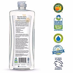 Earth Friendly Products Dishmate, Dishwashing Liquid, Natural Almond, 25 Ounce (Pack of 3)