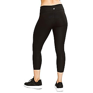 Sweat Shaper Women's Sauna Leggings Compression High Waist Yoga Pants Thermo Sweat Capris (Black, Small)
