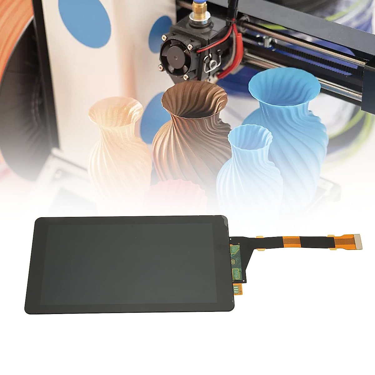 Septpenta 3D Printer LCD Screen, LS055R1SX04 Display Supports 2560X1440 Resolution, High Light Transmittance, Reliable and Stable, Compatible and PC Devices