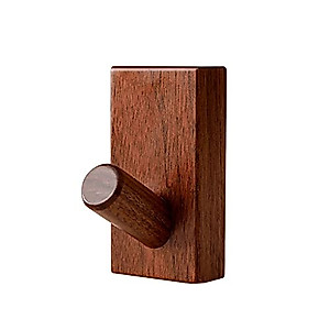 XDCHLK Nordic Style Natural Wooden Hanger Wall Mounted Coat Key Bags Storage Holder Wall Decoration Hook for Hat ( Color : White-Patch Five-Pointed star4 , Size : 4*2*8cm )