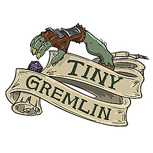 Tiny Gremlin Octagonal Dice Tray (Blue with Design)