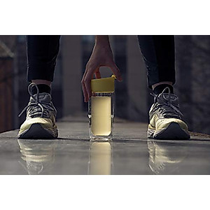 SIGG - Insulated Coffee Cup - Travel Mug Nova Ultra Lemon - Dishwasher Safe - BPA Free - Broscilate Glass - Flip Top - Yellow - 13 Oz