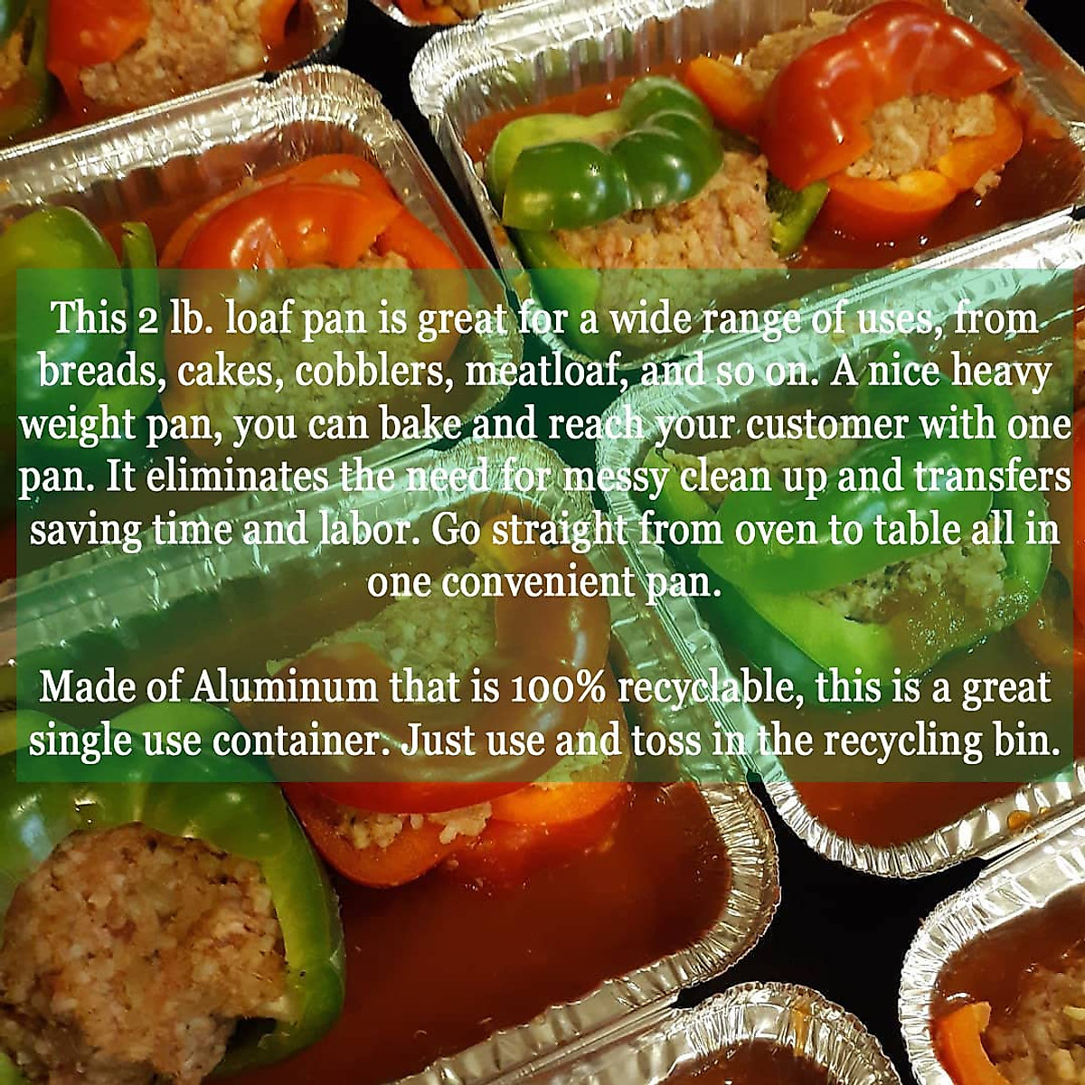 D&W Fine Pack Disposable 2 lb. Aluminum Foil Closeable Loaf Pan with Board Lid - 33 Ounces - Perfect for Baking Breads, Cakes, Food (Pack of 500)