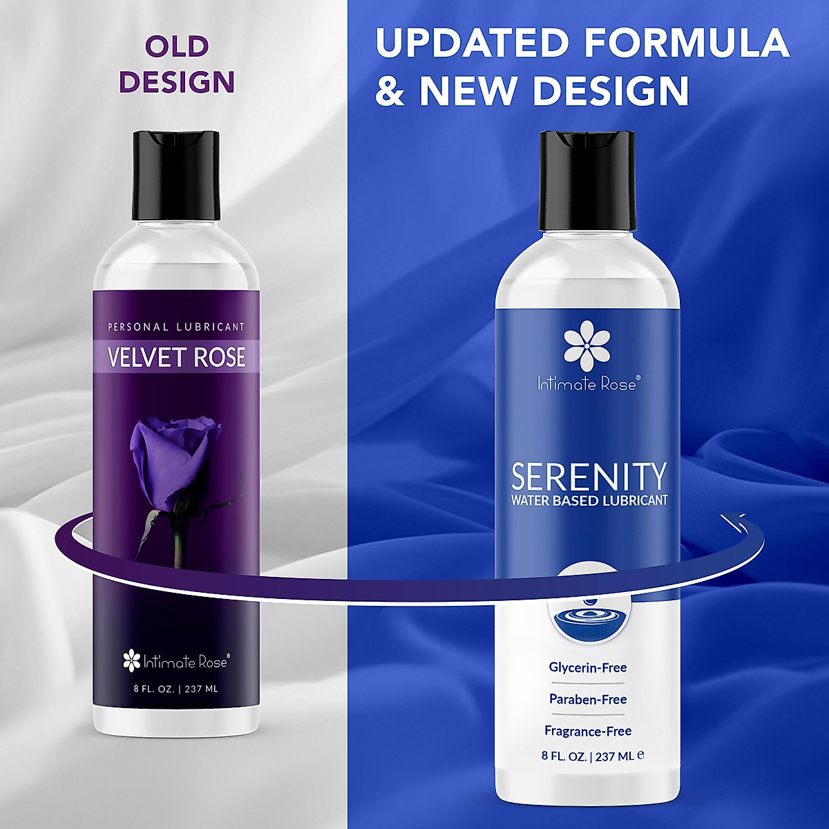 Intimate Rose Velvet Rose Intimate Lubricant Vaginal Moisturizer 8oz - Personal Water Based Lubricant for Women Pleasure & Couples