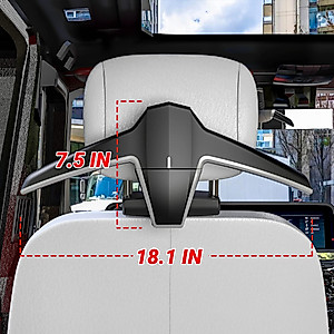 Sandure Car Coat Hanger Headrest Back Car Seat Coat Hanger Multifunctional Car Hanger for Coat Suit Jacket