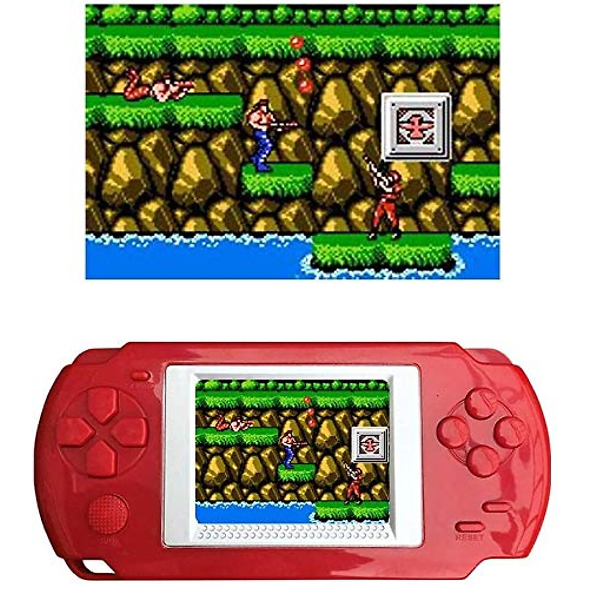 Elolicu Handheld Game Console for Kid Children, 2021 New Built in 268 Classic Retro Video Games 2 Inch Screen Portable Game Console Arcade Video Gaming Player System Best Birthday Gift for Kid (Red)