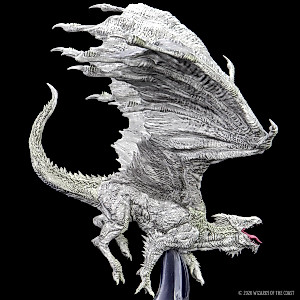 WizKids D&D Icons of The Realms: Adult White Dragon Premium Figure
