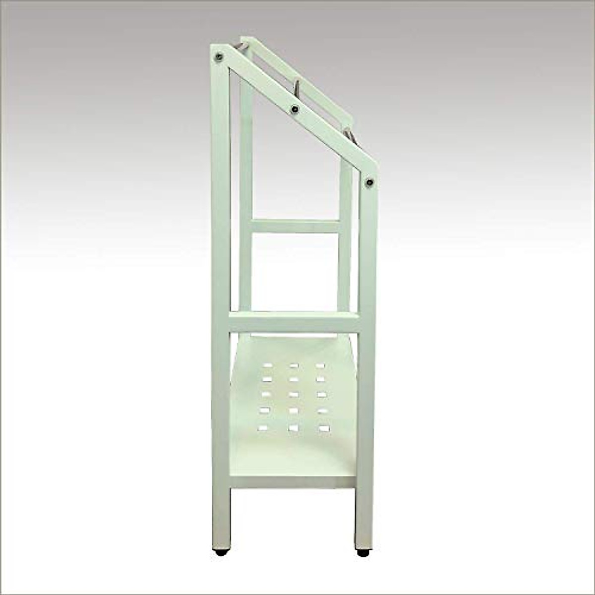 Asta Freestanding 3-Tier Towel Rack with Stainless Steel Towel Bars and Storage Shelf. Powder-Coated Metal Organizer with Adjustable TPR Levelers for Bath, Towels and Much More. B502 (Light Sage)