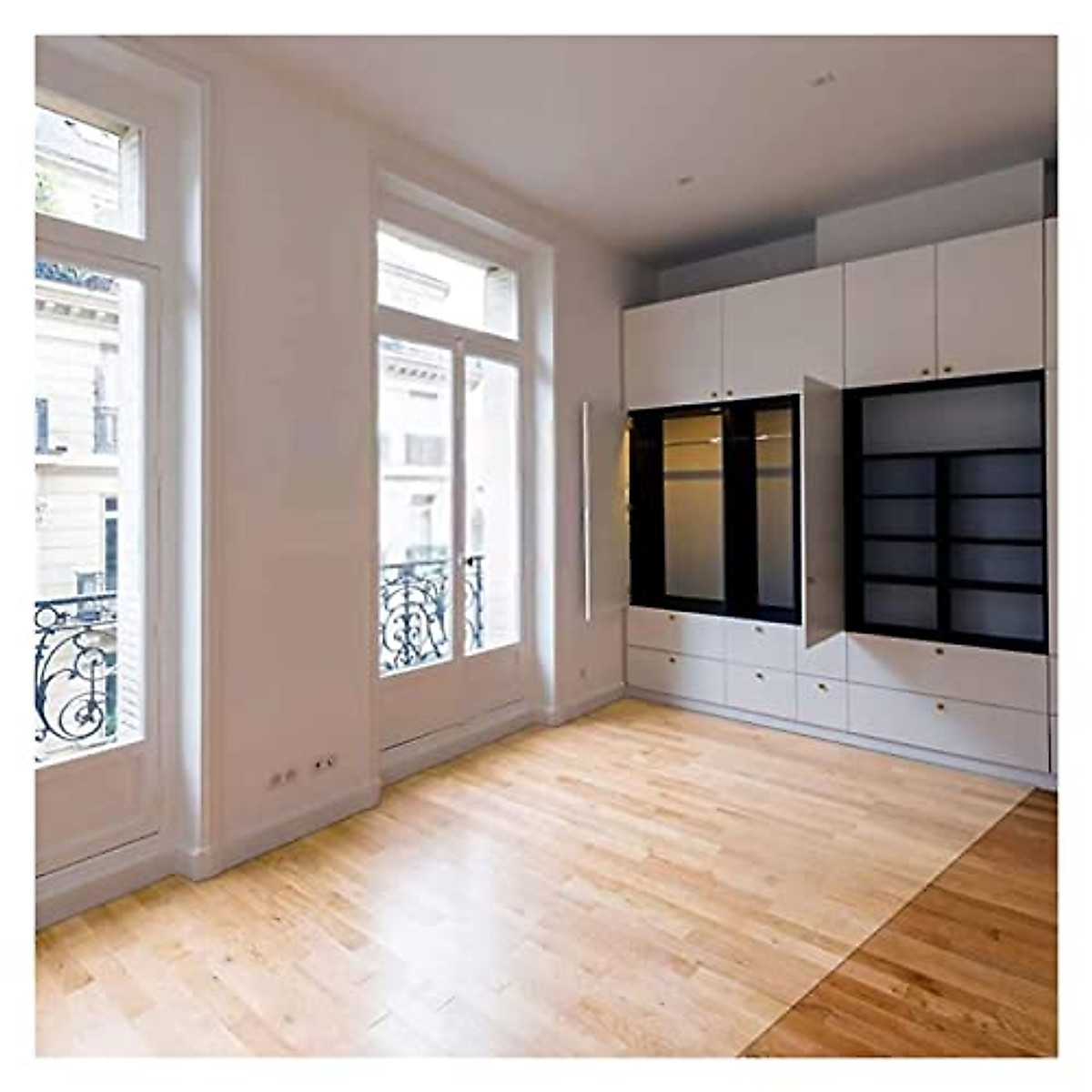 Clear PVC Desk Chair Mat Transparent Floor Protector,Rectangular Vinyl Floor Protector Mat,Wood Floor/Tile/Table Top Rug Runner,Non Skid Transparent Hallway Entrance Doormat,1.5mm Thick,100-160cm Wide