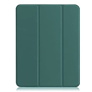 Smart Case with Pen Holder for OnePlus Pad (2023) 11.6 inch, Ratesell Transparent Hard Shell Back Trifold Smart Cover Protective Slim Case for OnePlus Pad/Oppo Pad 2 Blackish Green