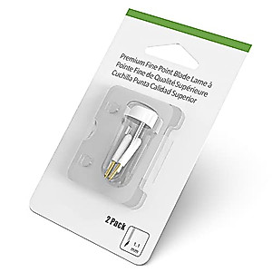 2 PCS Premium Fine Point Blade Compatible with Explore Air 2/Explore 3, Replacement Cutting Blades Compatible with Maker/Maker 3, Can Cut Most thinner Materials, Original Version (White)