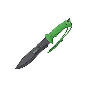 Wartech H-4730 Biohazard 12.5" Overall Zombie Black Blade with Neon Green Handle