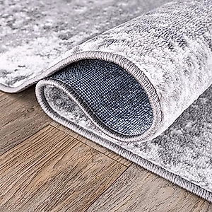 Rugshop Distressed Abstract Area Rug 3'3"x 5' Gray