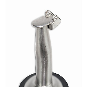 Gocomcom Honbay Stainless Steel Olive Oil Liquor Wine Free Flow Bottle Pourer Dispenser Spout, Pack of 6