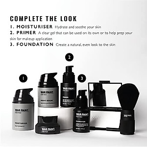 War Paint For Men Cream Concealer - Infused With Tea Tree Oil for Healthy Looking Skin - Vegan Friendly & Cruelty-Free - Blendable - Natural Looking Makeup For Men - Fair Shade - 5g