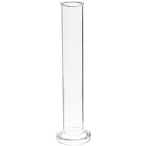 United Scientific HYC500 Borosilicate Glass Hydrometer Cylinder, 500ml Capacity