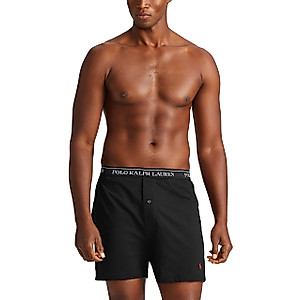 POLO RALPH LAUREN Classic Fit w/Wicking 3-Pack Knit Boxers Andover Heather/Madison Heather/Black SM