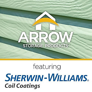 Arrow Select 10' x 8' Outdoor Lockable Steel Storage Shed Building, Sage Green