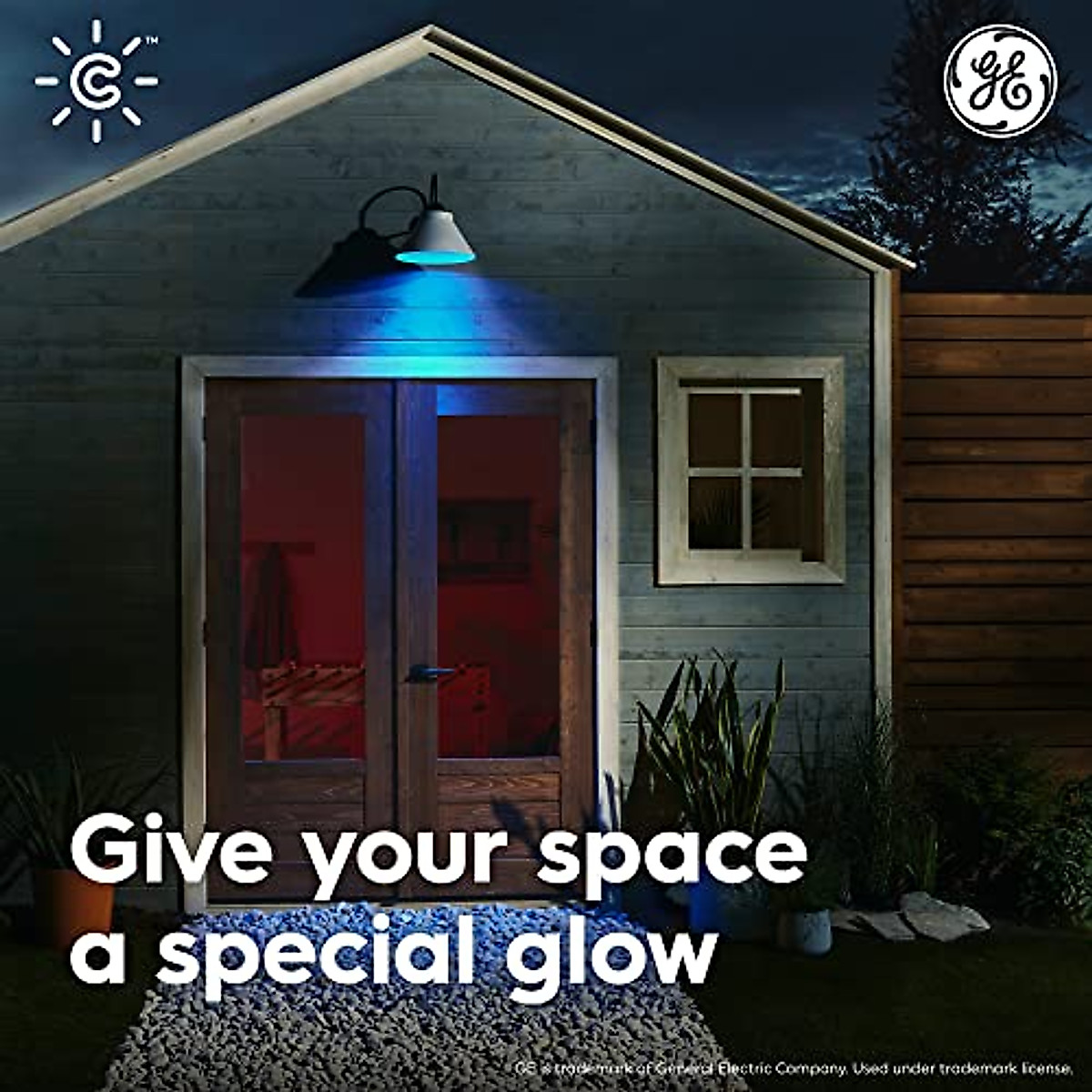 GE CYNC Smart LED Light Bulbs, Color Changing Lights, Bluetooth and Wi-Fi Lights,Compatible with Alexa and Google Home, PAR38 Outdoor Floodlight Bulbs (4 Pack)