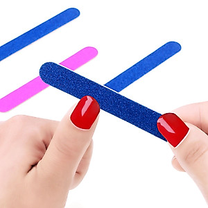 100 Pieces Emery Boards for Nails Disposable Nail Files Double Sided Manicure Tools (3 inch)