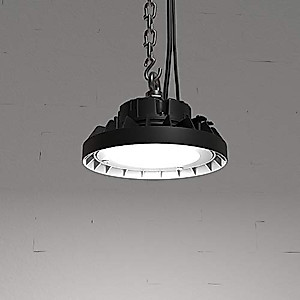 AmazonCommercial LED Value UFO High Bay, 50 Watt, 50000 Hours, Dimmable 0-10V, 6500 Lumens, ETL and DLC Certified, Daylight, 1-Pack