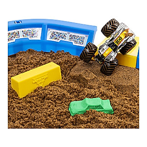 Monster Jam, Monster Dirt Arena 24-Inch Playset with 2lbs of Monster Dirt and Exclusive 1:64 Scale Die-Cast Monster Jam Truck