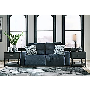 Signature Design by Ashley Paulestein 2 Seat Reclining Power Sofa, 81"W x 41"D x 40"H, Blue