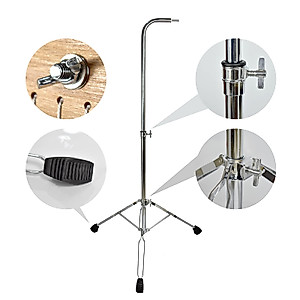 ENNBOM Bar Chimes with Adjustable Stand 25 Note 36 Note Single-row Wind Chime Musical Percussion Instrument (36 Note, Frosted gold)