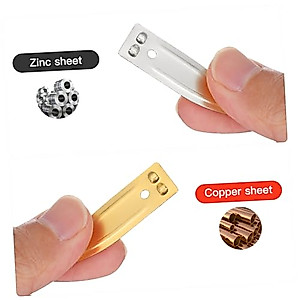 Anneome 450 Pcs Copper Zinc Electrode Strip Xt60 Alligator Clips Zinc Anode Electroplating Science Experiment Supplies Board Nickel Anode Electroplating Carnosine DIY Fruit Filler Anodes