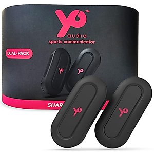 YO AUDIO Bluetooth Intercom Headset for Outdoor Adventure Sports - 2000ft+ Range for Snowboarding, Skiing, Motorcycling, Horseback Riding, Biking, and Climbing - Hands-Free Communication