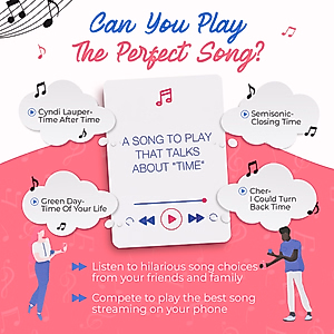Game That Song - Fun Music Card Game for Adults and Teens - Compete to Play The Best Song- Makes A Great Gift for Music Lovers, Game Night, Karaoke or Singing