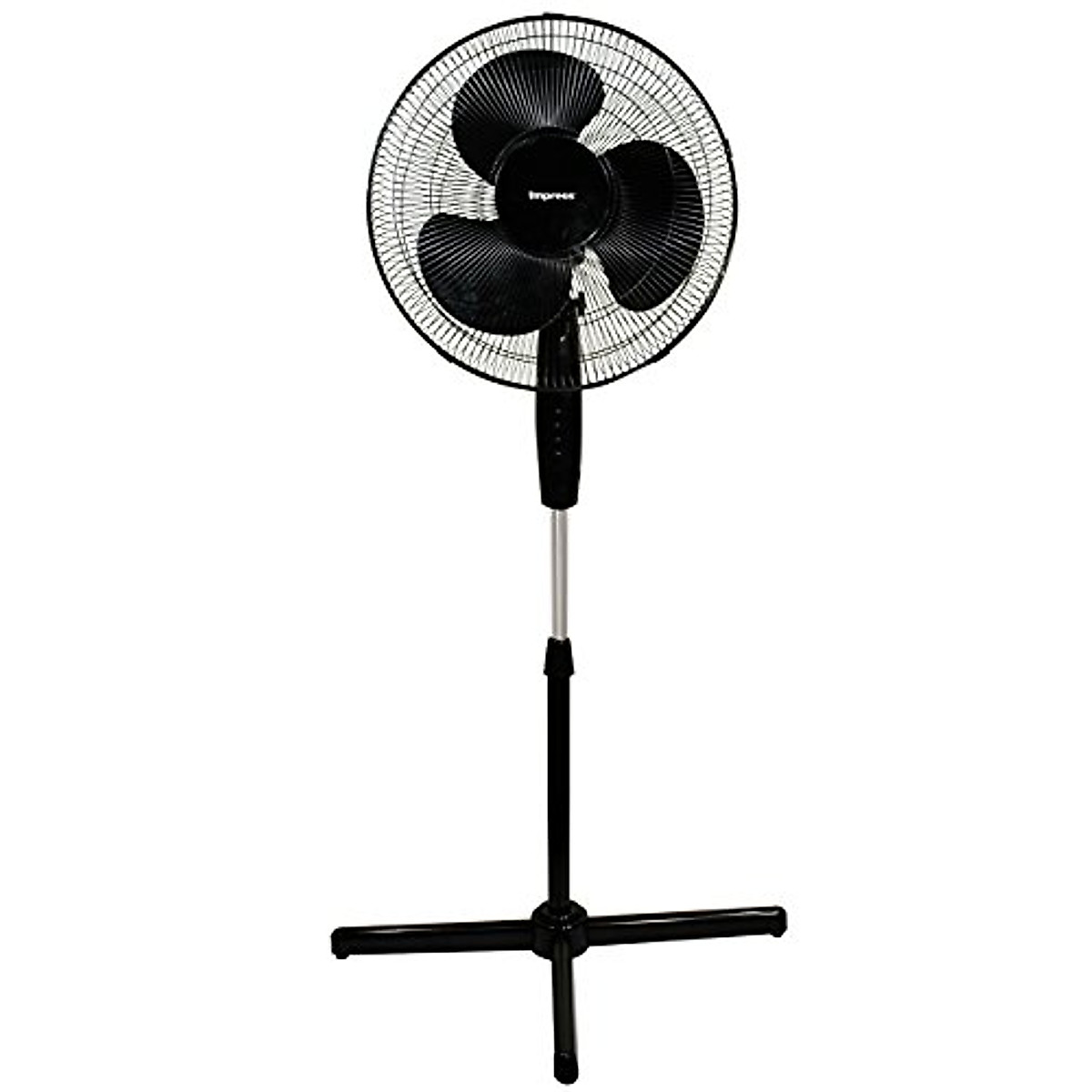 Impress IM-717B, 16-in oscillating stand fan black