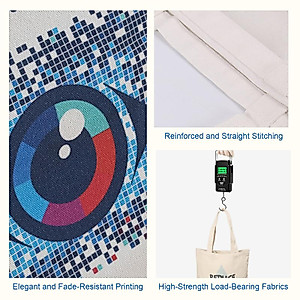 MEINAMI Custom Canvas Tote Bag Personalized Reusable Carryall Promotional Printed Shoulder bag 10‘x12' Sample