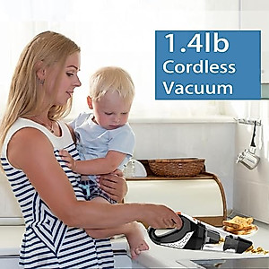 Hihhy Handheld Vacuum Cordless Car Vacuum Cleaner Rechargeable Lightweight Hand Held Small Portable Vac with USB-C Charging
