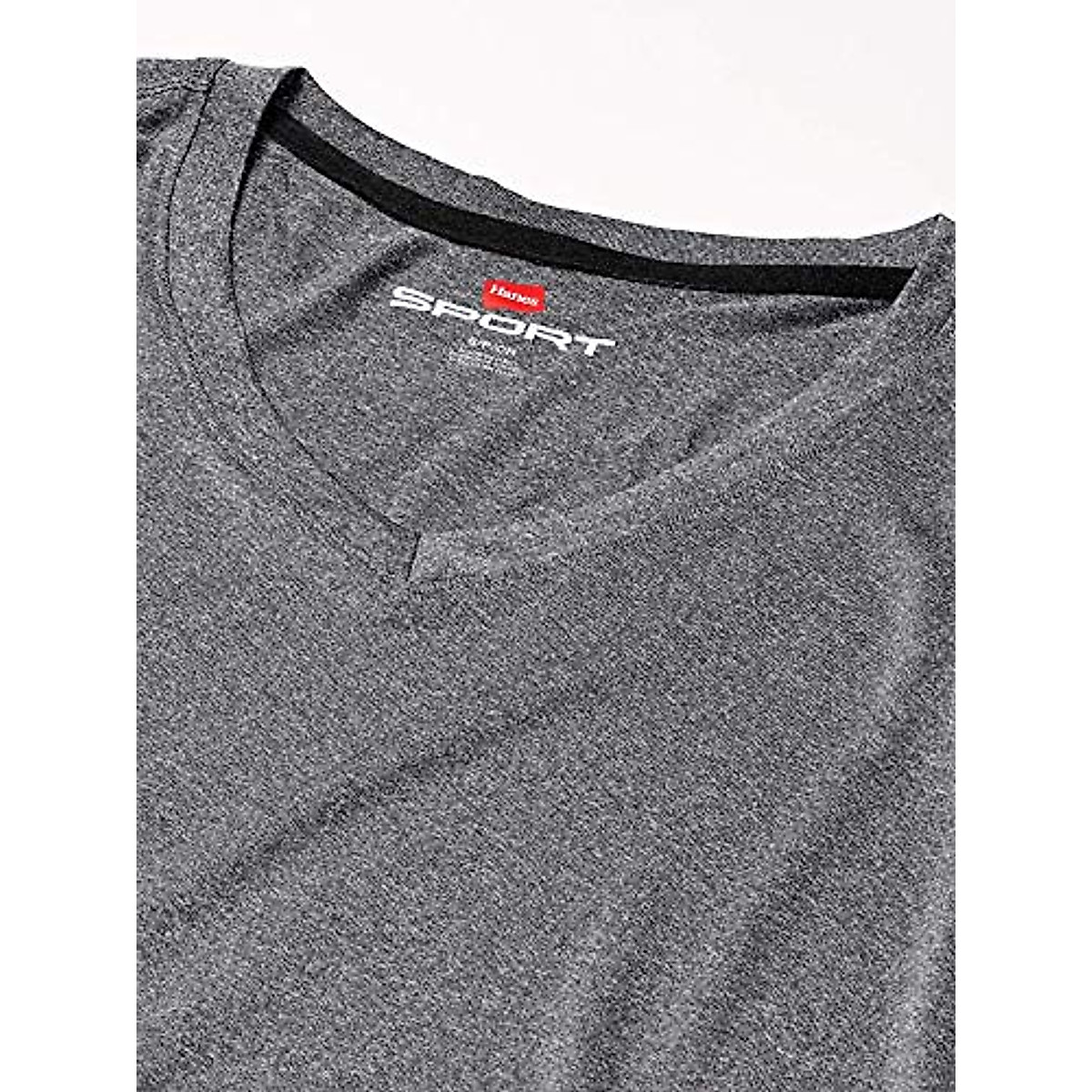 Hanes womens O9309 athletic shirts, Black Heather, X-Large US