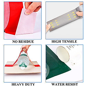 LLPT Duct Tape Premium Grade 2.36 Inches x 108 Feet x 11 Mil Easy Tear Residue Free Strong Adhesive Color Dark Brown (DT254)