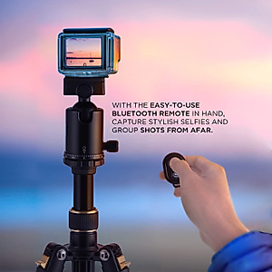 KODAK Photo Gear 63” Tripod & Monopod with 360° Ball Head | Premium Professional 2-in-1 Aluminum Camera Stand with Bluetooth Remote Control & Smartphone Adapter | Compact & Portable for Work & Travel