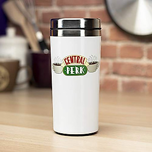 Paladone FRIENDS Central Perk Travel Mug, Insulated Stainless Steel, 450ml