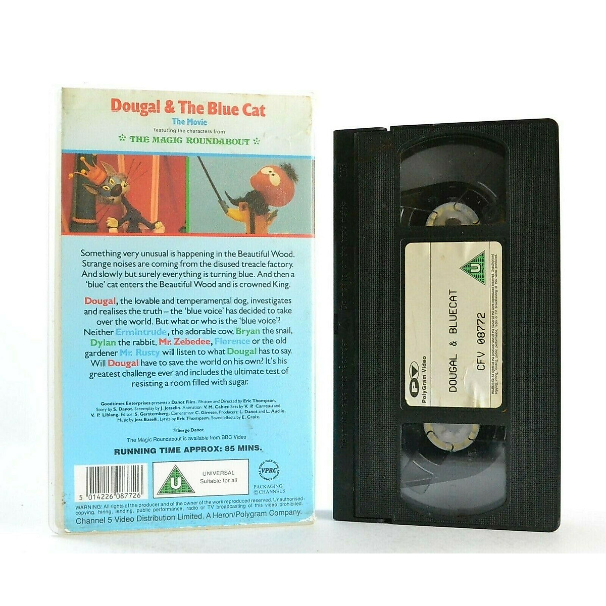 Dougal And The Blue Cat: The Movie - The Magic Roundabout - Children's - Pal VHS