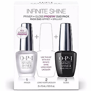 OPI Nail Polish Base Coat Primer & Gloss Top Coat, Infinite Shine Duo Pack, 0.5 Fl Oz (Pack of 2)