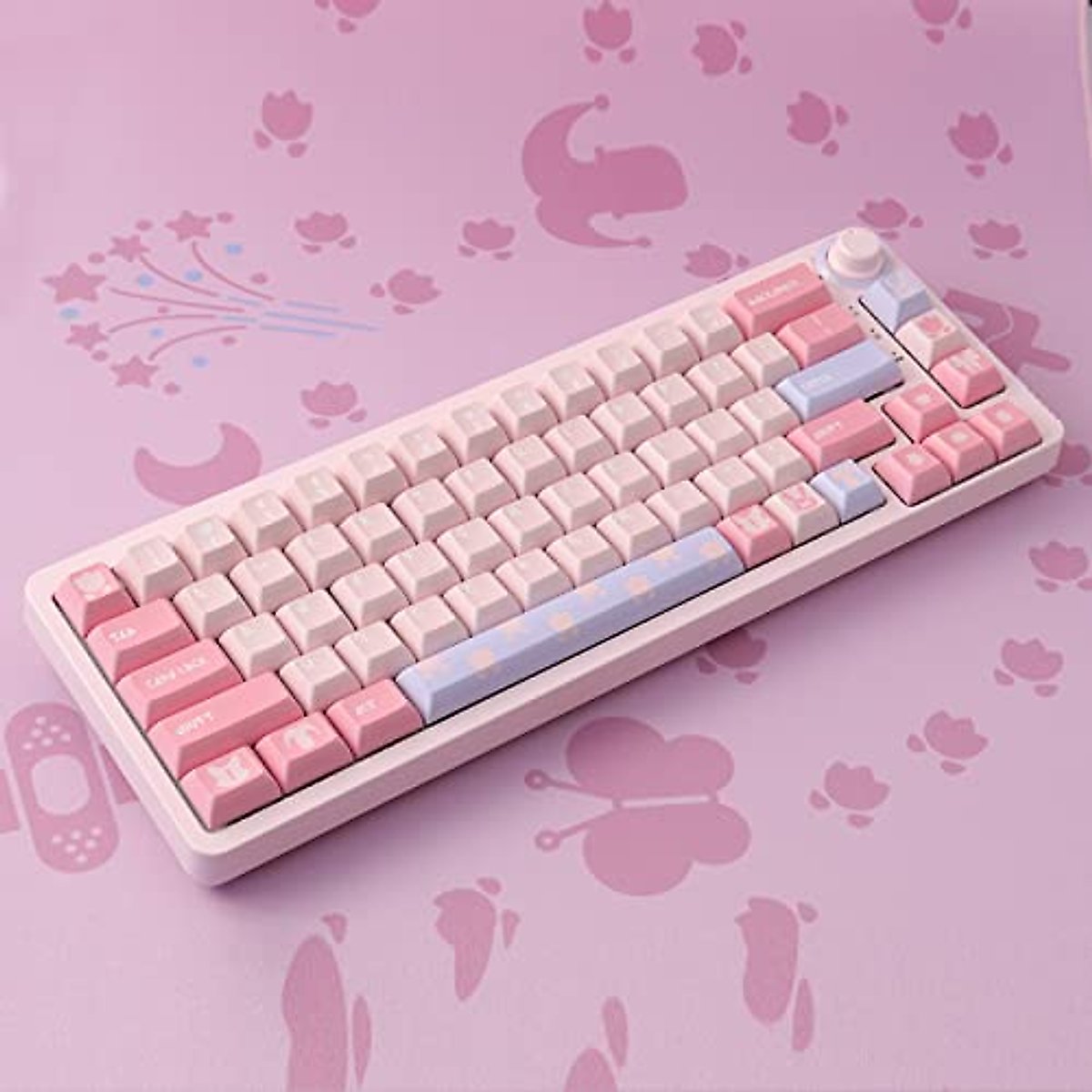 JOMKIZ Keycaps,143 Keys KCA Profile Garden Party Theme Custom Keycaps Set for Cherry MX Gateron Kailh Switches Mechanical Gaming Keyboard