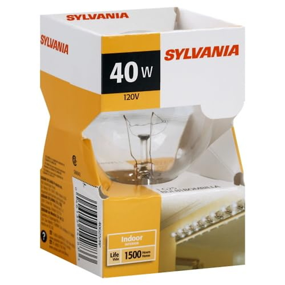 SYLVANIA G25 Incandescent Bulb, Medium Base, 40W, 2850K, Clear Bulbs