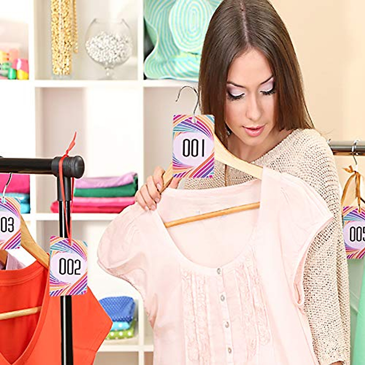 FaCraft Live Number 1-100 Reusable Normal and Reverse Mirror Hanger Cards