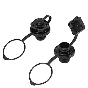 Inflatable Boat Air Valve,2PCS Inflatable Boat Replacement Caps Boat Spiral Air Plugs 0ne-Way Inflation Replacement for Inflatable Raft Boat Kayak(22mm)