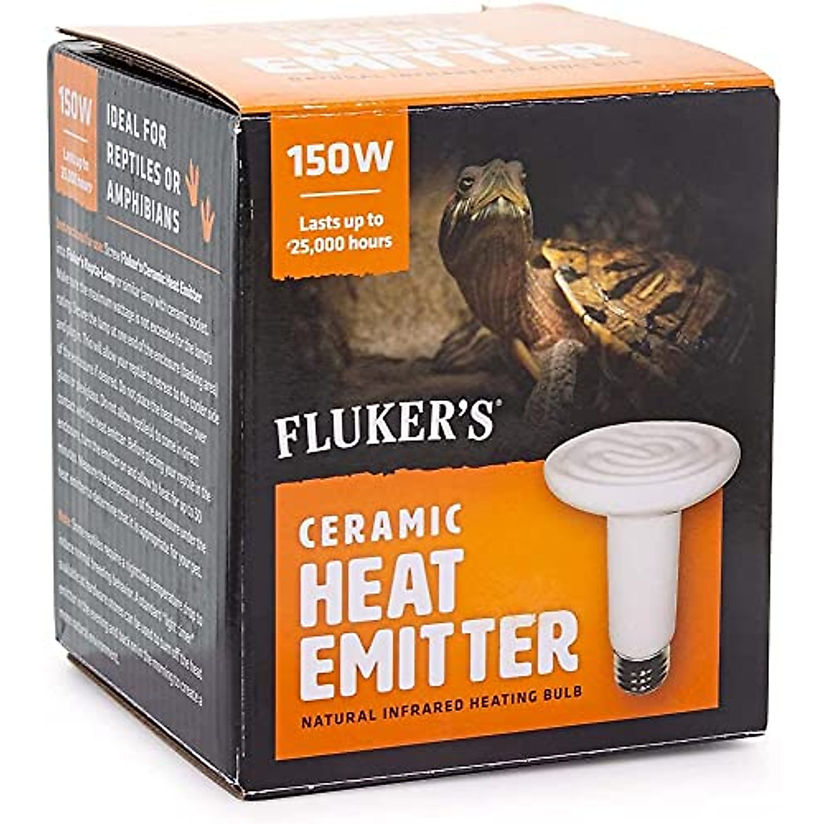 Fluker's Ceramic Heat Emitter for Reptiles 150W - Includes Attached DBDPet Pro-Tip Guide